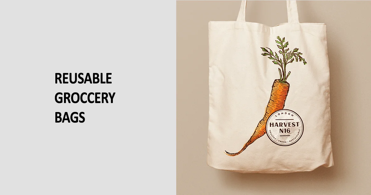 Bespoke Reusable Grocery Bags | Personalise with Custom Design