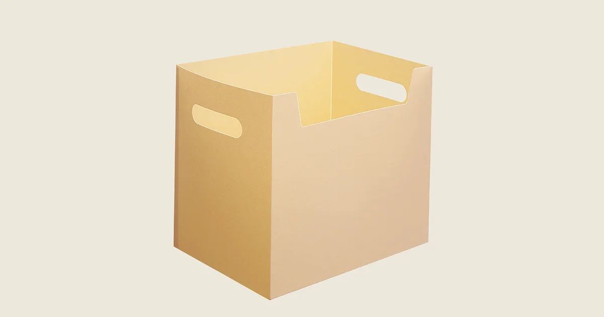 Custom Cardboard File Storage Box with Handle | Organize & Transport ...
