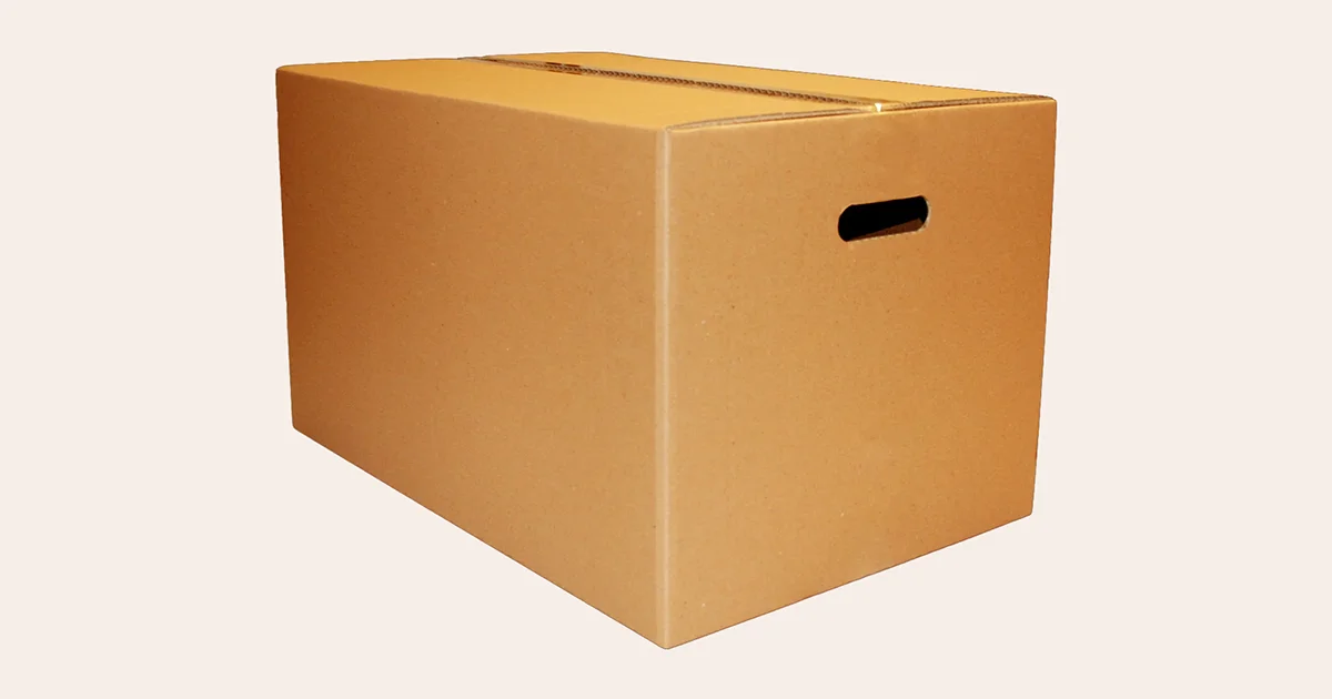 Custom Corrugated Cardboard Box with Side Handles | RCB UK
